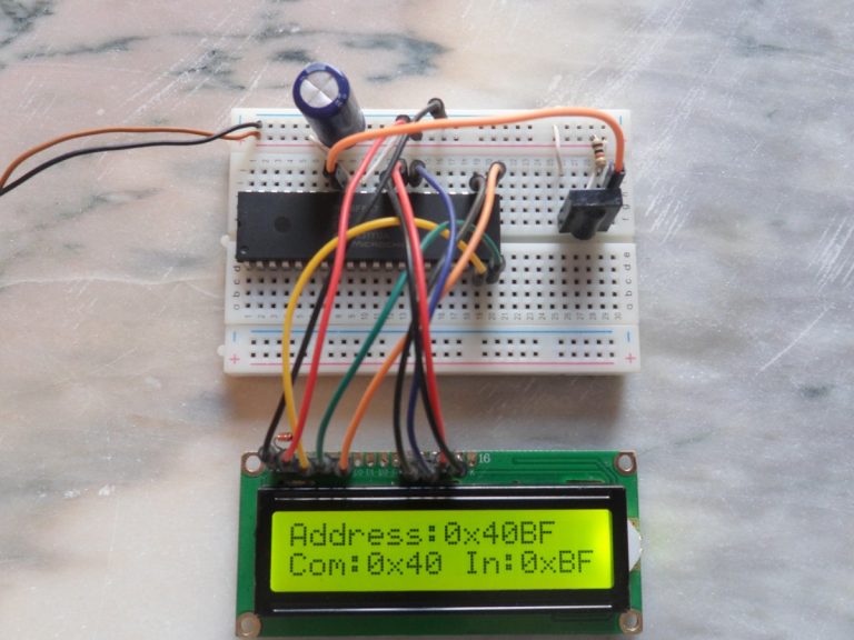 NEC Remote control decoder with PIC microcontroller | MPLAB Projects