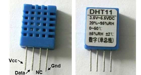 Interfacing PIC18F4550 with DHT11 humidity and temperature sensor
