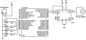 IR remote controlled DC motor with PIC18F4550 and CCS C