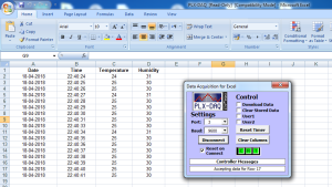 Excel Data Logger Using PIC16F877A and DHT11 Sensor