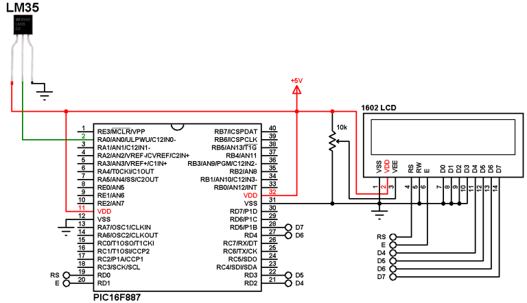 Interfacing Pic Microcontroller With Lm35 Sensor Mikroc Projects