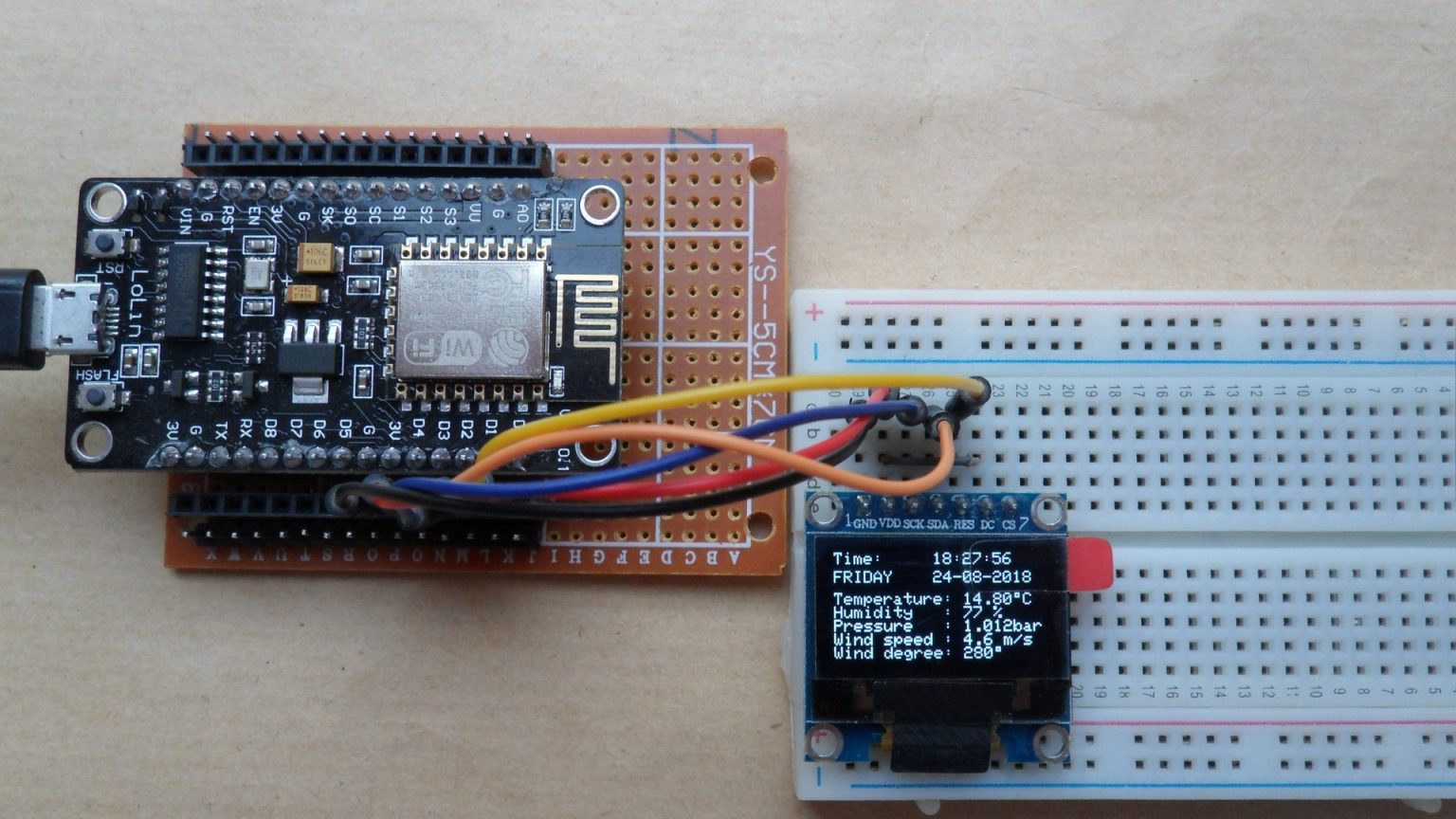 NodeMCU Internet clock and weather station | IoT Projects