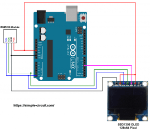 Arduino weather station with SSD1306 OLED and BME280 sensor