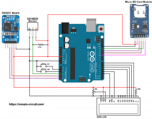 Arduino Temperature Data Logger with SD Card