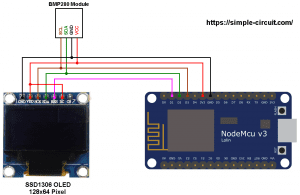 ESP8266 NodeMCU Interface with SSD1306 OLED and BMP280 sensor