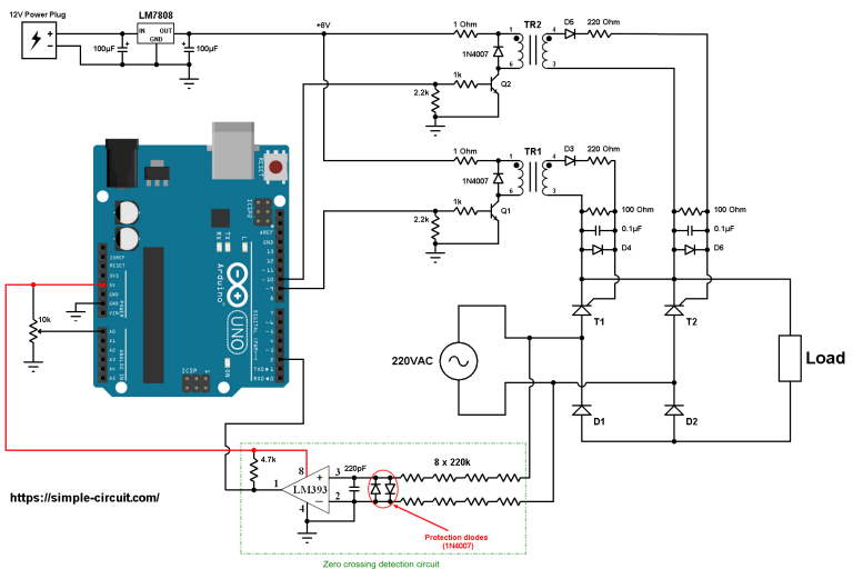 Arduino 220V Full Wave Controlled Bridge Rectifier Arduino 220V Full Wave Controlled Bridge Rectifier