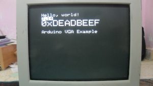 Interfacing Arduino with VGA Monitor