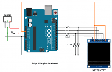Interfacing Arduino with DS18B20 Sensor and ST7789 TFT Display