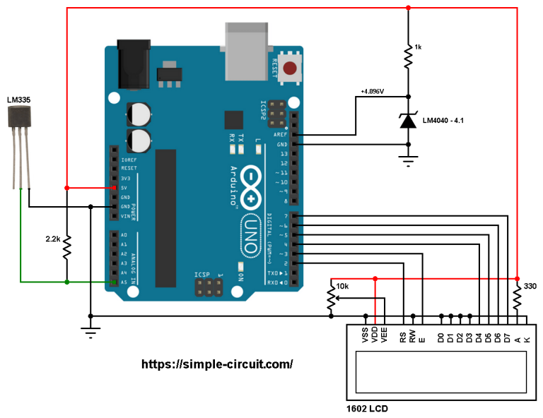 Interfacing Arduino with LM335 Temperature Sensor Interfacing Arduino with LM335 Temperature Sensor