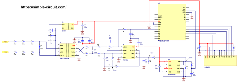 Arduino AC Voltage Measurement with AMC1301 Isolated Amplifier