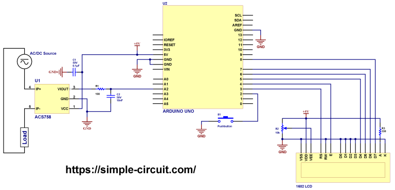 Electric Current Measurement Using Arduino And Acs758 Sensor